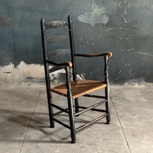 Early American Primitive Ladder Back Chair - Etsy