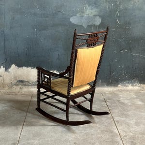 Victorian Barley Twist Rocking Chair - Etsy