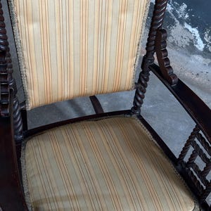 Victorian Barley Twist Rocking Chair - Etsy