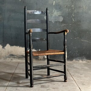 Early American Primitive Ladder Back Chair - Etsy
