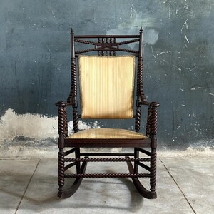 Victorian Barley Twist Rocking Chair - Etsy