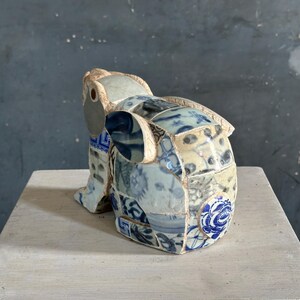 Rabbit Statue Made From Chinese Porcelain Shards - Etsy