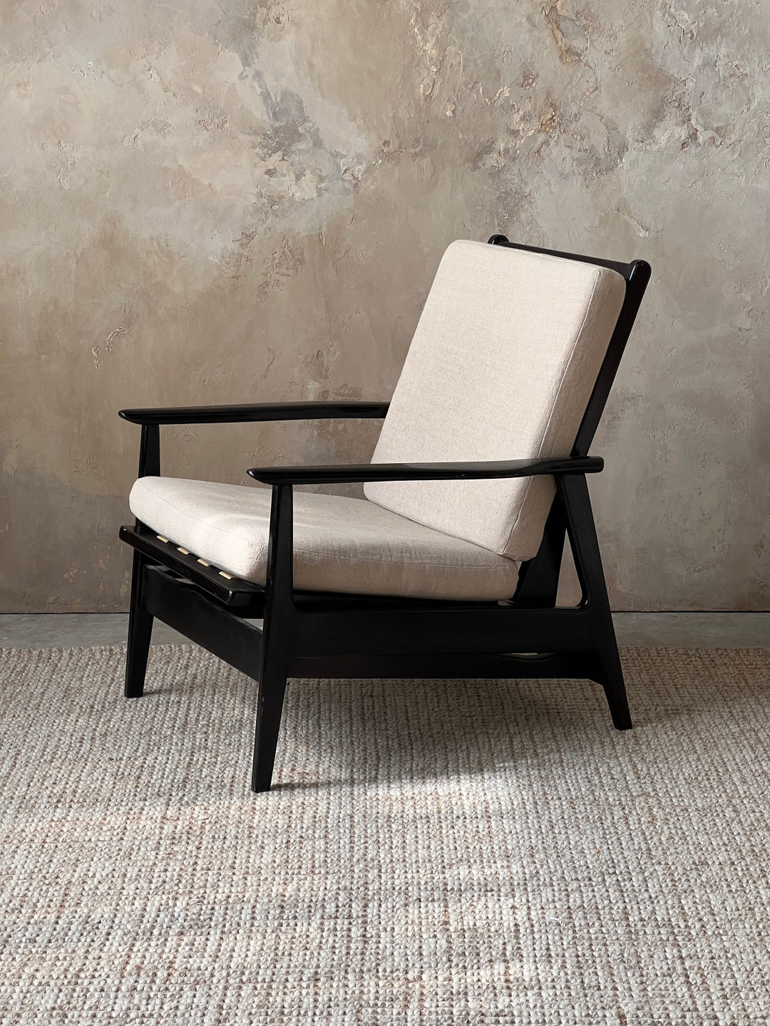 Mid Century Rocking Lounge Chair - Etsy