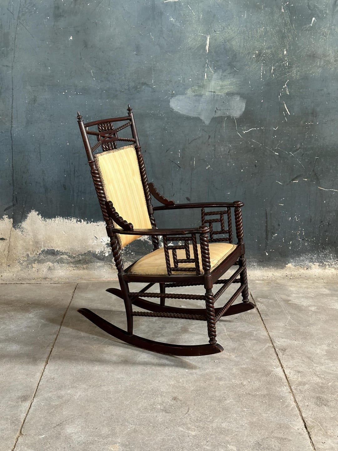 Victorian Barley Twist Rocking Chair - Etsy