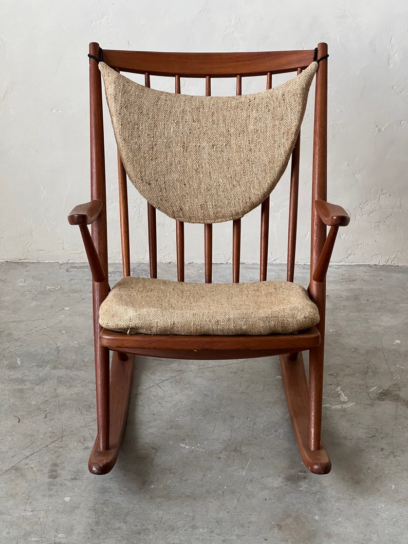 Danish Modern Teak Rocking Chair by Frank Reenskaug - Etsy