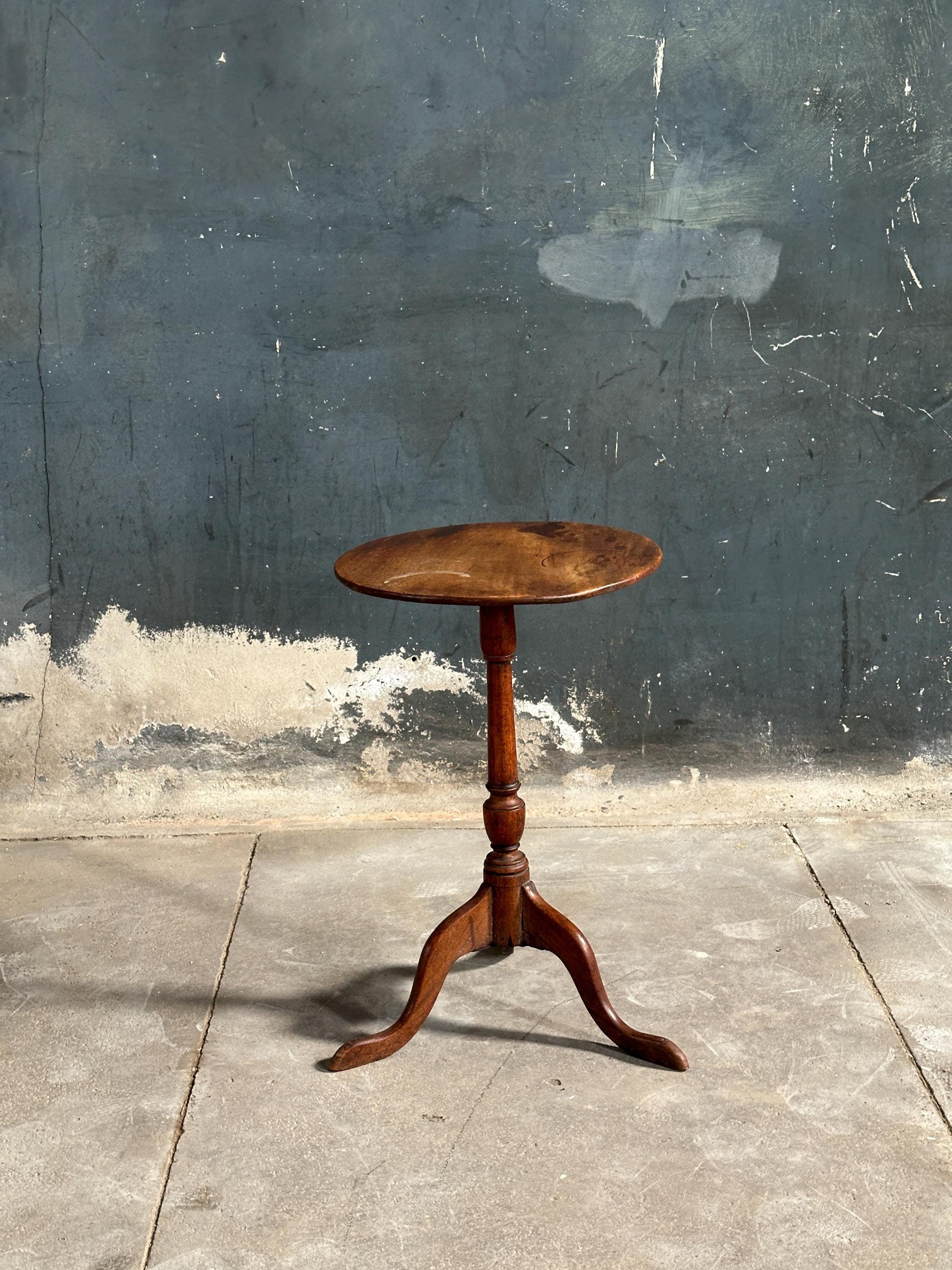 19th Century Mahogany Candlestick Table - Etsy