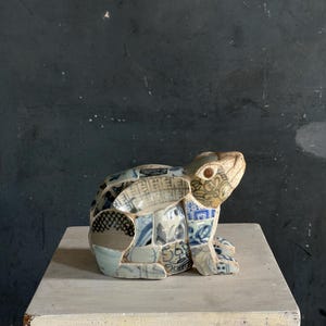 Rabbit Statue Made From Chinese Porcelain Shards - Etsy