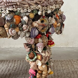 American Folk Art Shell and Object Conversation Table - Etsy