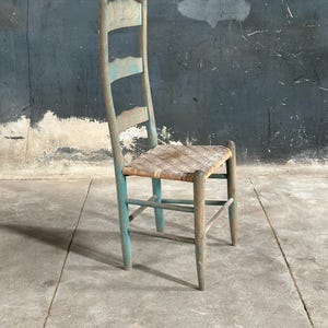 Tall Primitive American Ladder Back Chair - Etsy