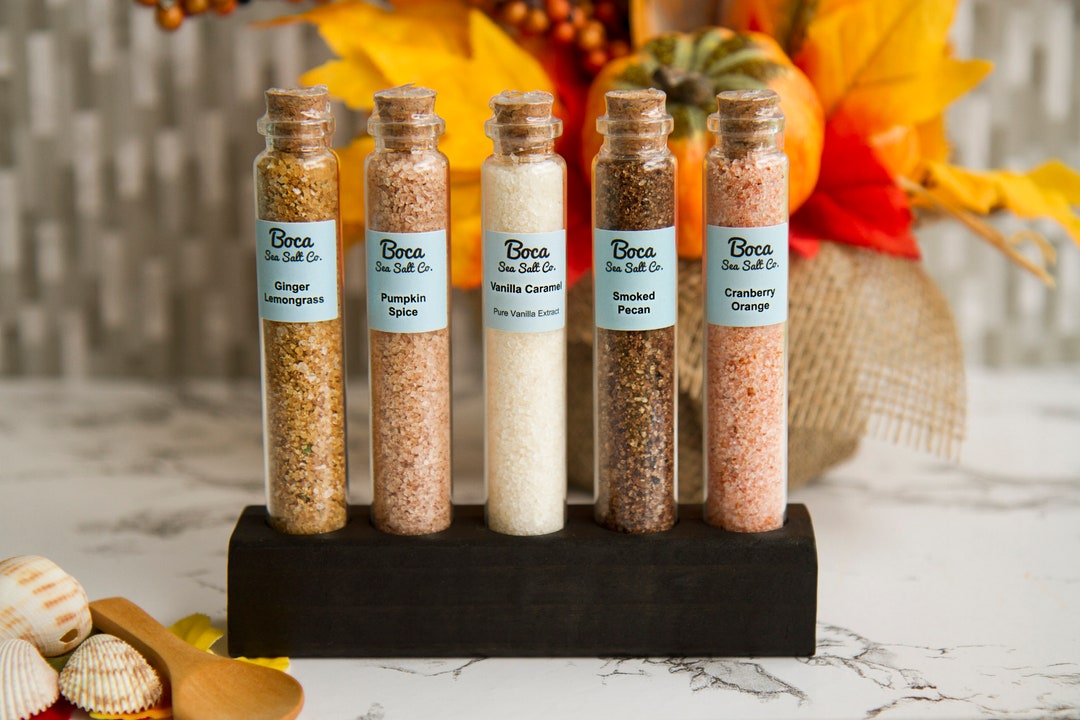 Fall Flavored Infused Sea Salt Sampler: 5pc Variety Pack - Etsy