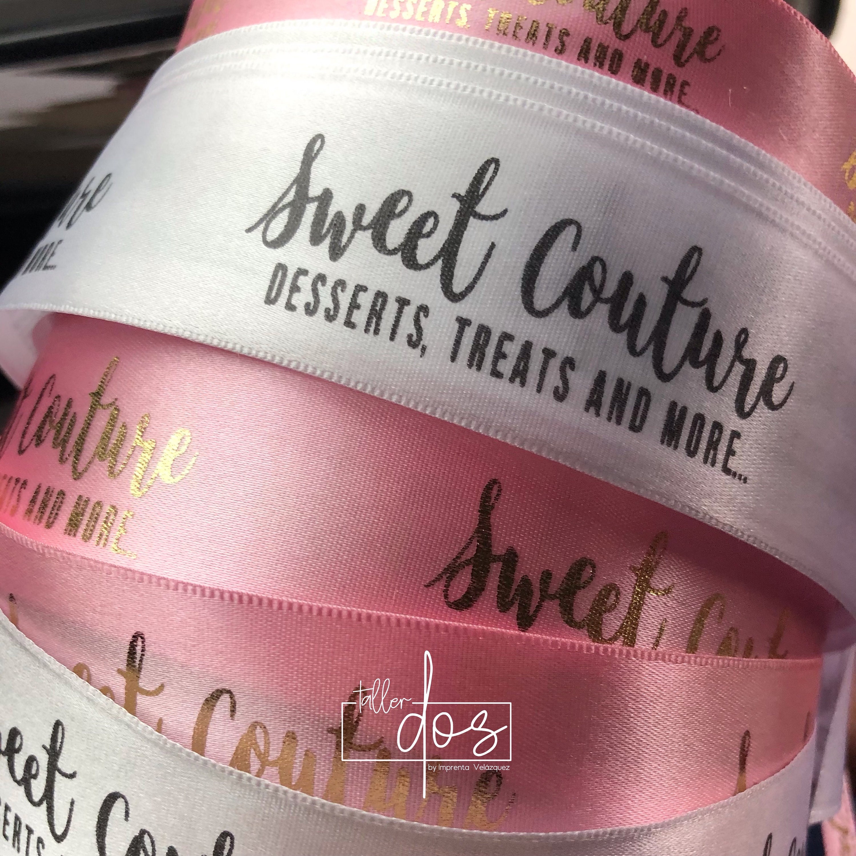 Printed Satin Ribbon, Custom Ribbon That You Will LOVE 50mm - Etsy