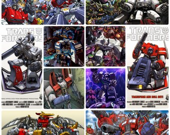 Transformers Generation One G1 Posters Set of 4 From Dreamwave Comics ...