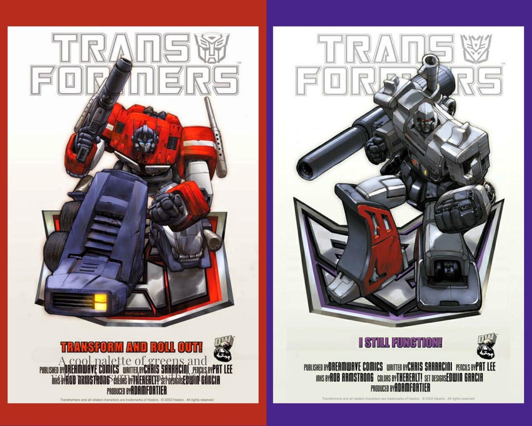 New Transformers Optimus Prime Logo and Megatron on Logo Posters (27" X ...