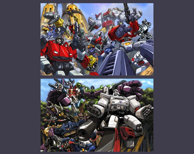 Transformers Generation One G1 Posters Set of 10 From Dreamwave Comics ...