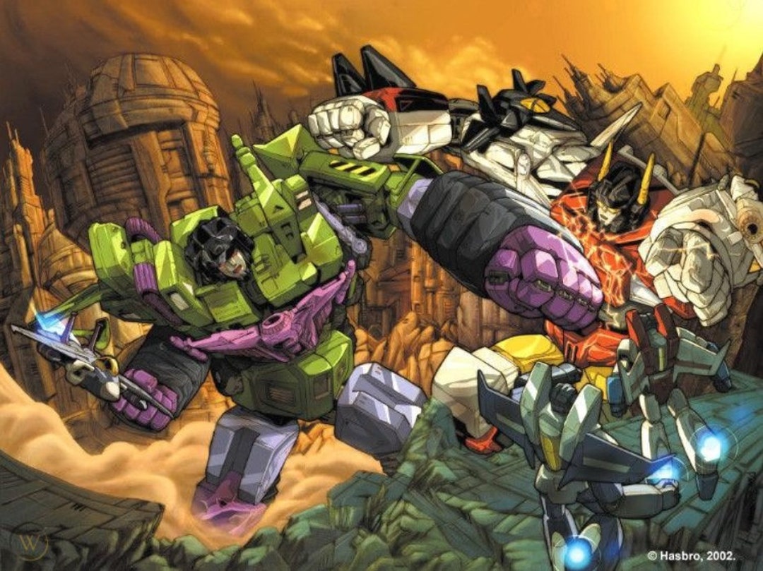 New Transformers Generation One SUPERION Vs DEVASTATOR Poster (24" X 36 ...
