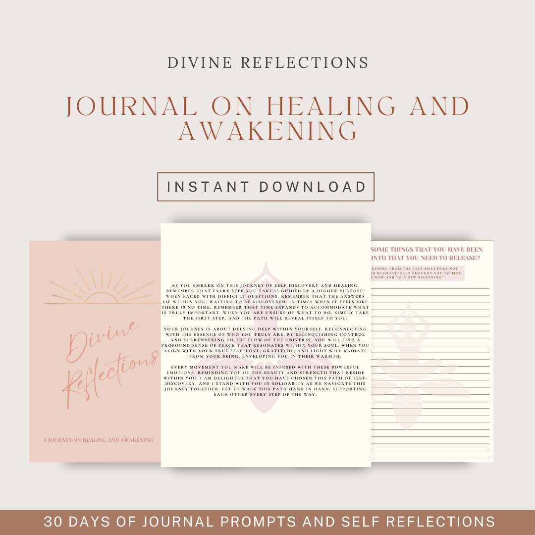 Divine Reflections- A 30 Day Journey on Healing and Self Discovery - Etsy