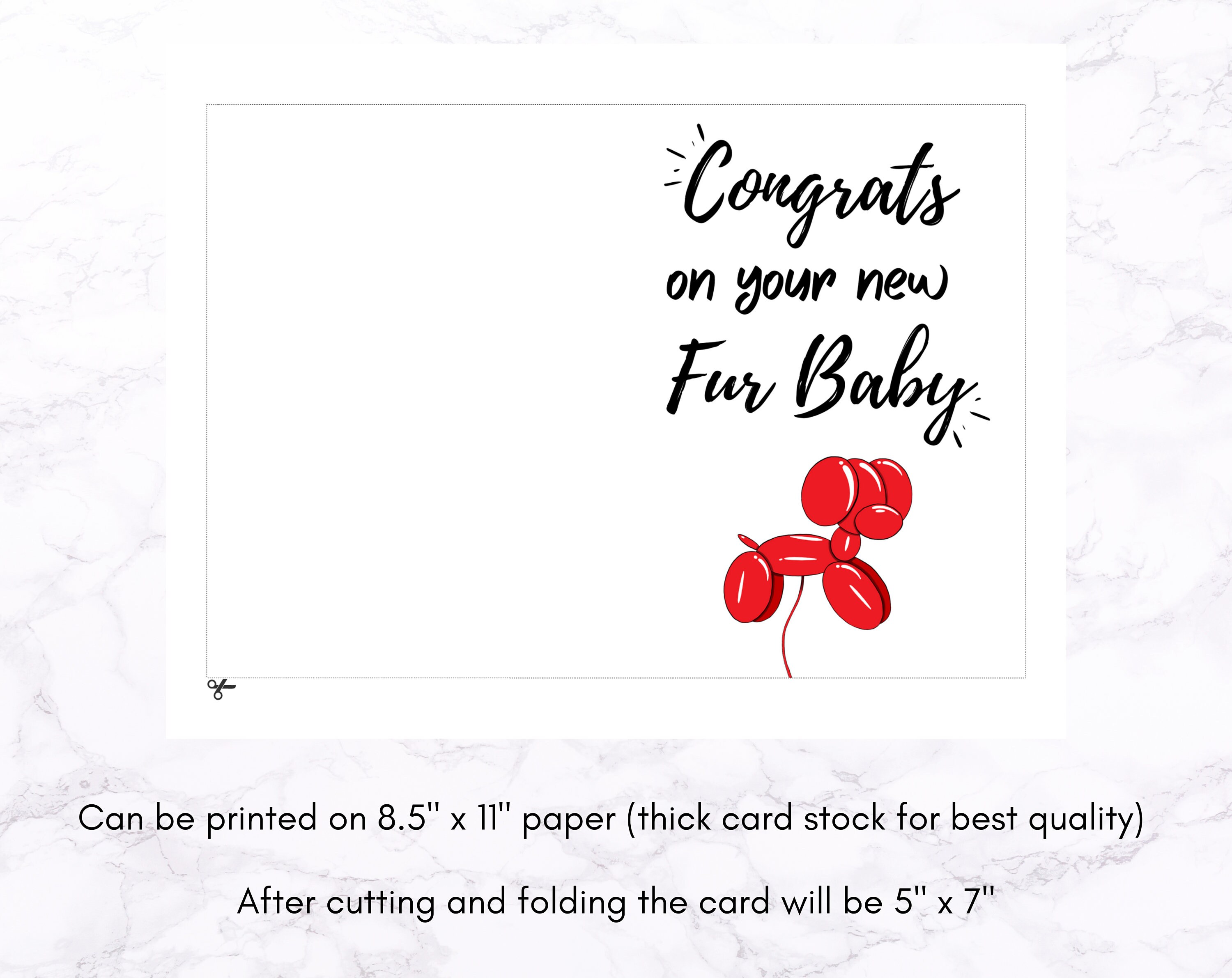 PRINTABLE New Puppy Card, New Dog Card, Pet Lover Card, Dog Owner Card ...