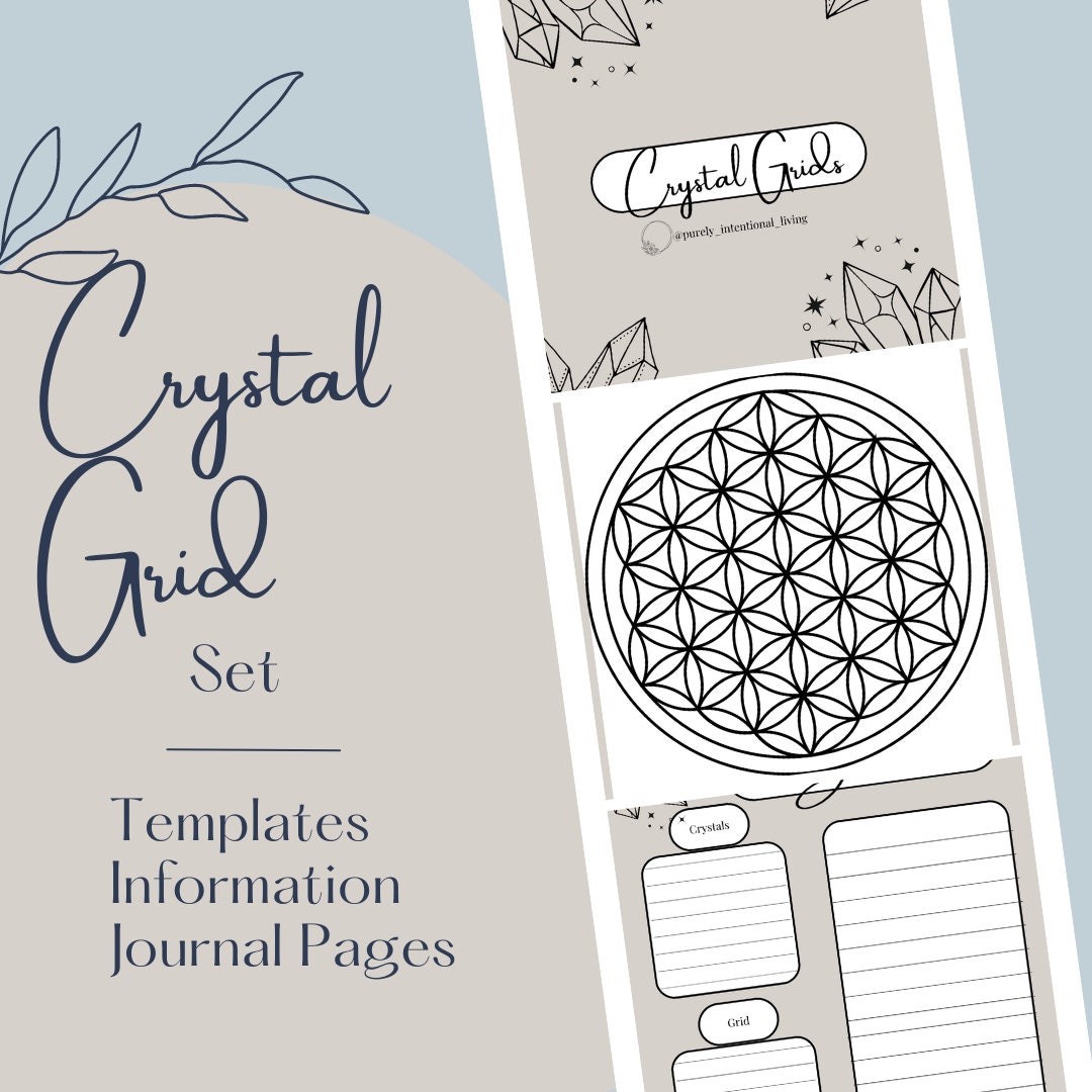 Crystal Grid Templates 20 Printable Crystal Grid Templates |sacred ...