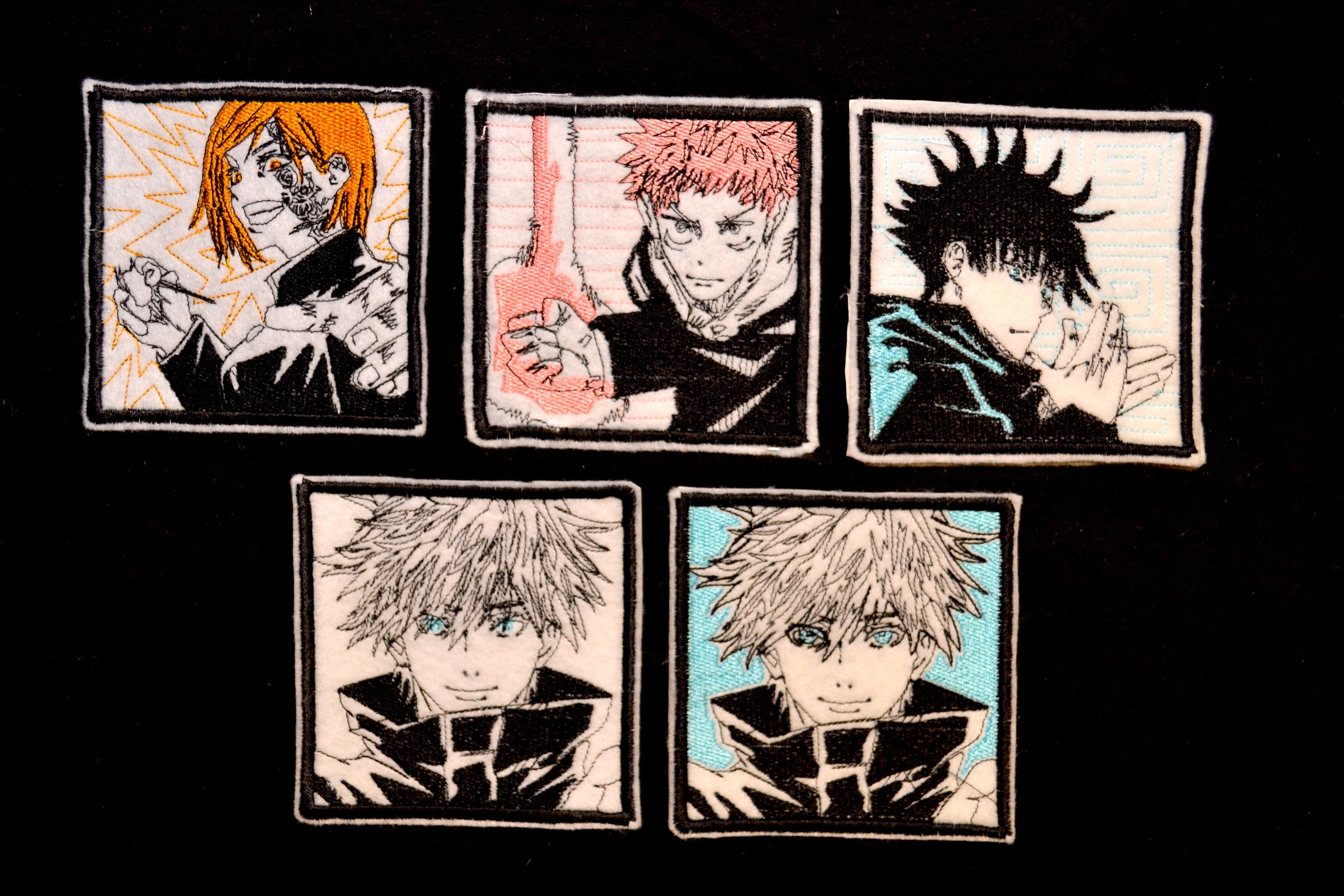 Jujutsu kaisen patch iron on anime patch megumi yuji | Etsy