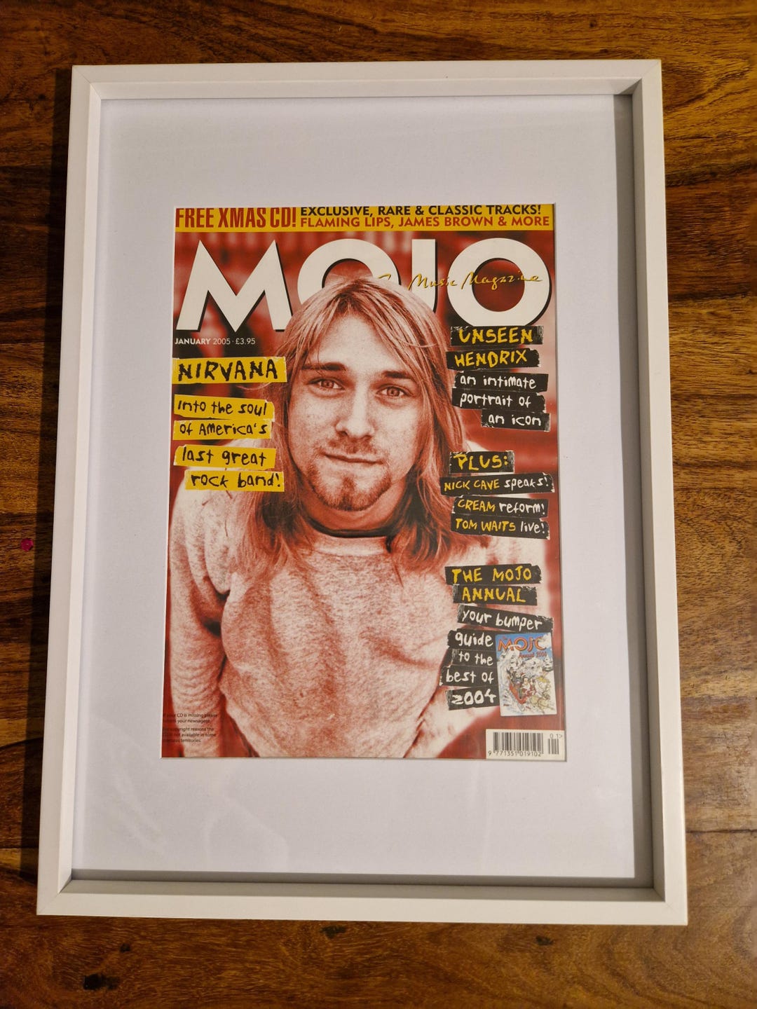Framed Iconic Kurt Cobain Nirvana Mojo Magazine Cover - Etsy UK