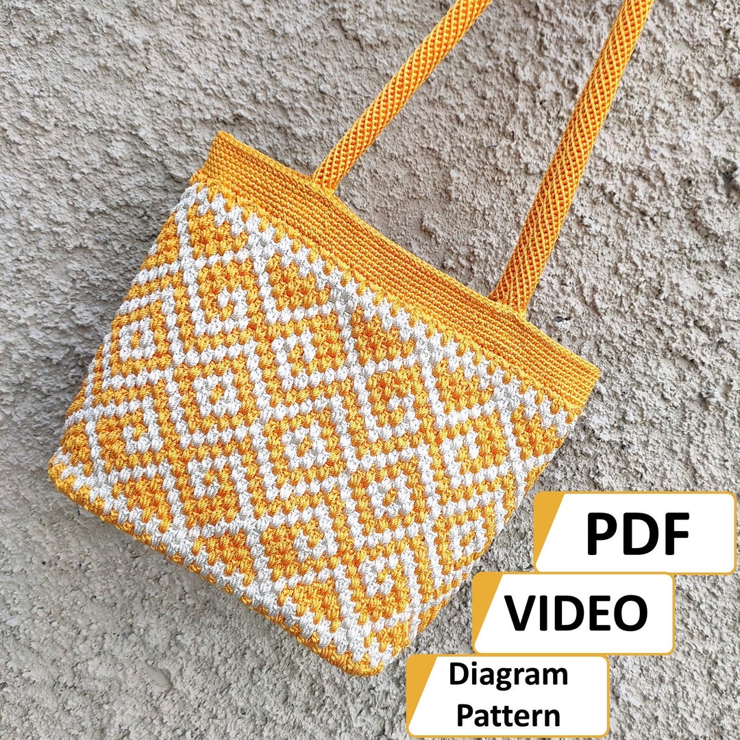 Video Tutorial + Crochet Bag Patterns- Devina Crochet Bag- Easy Crochet ...