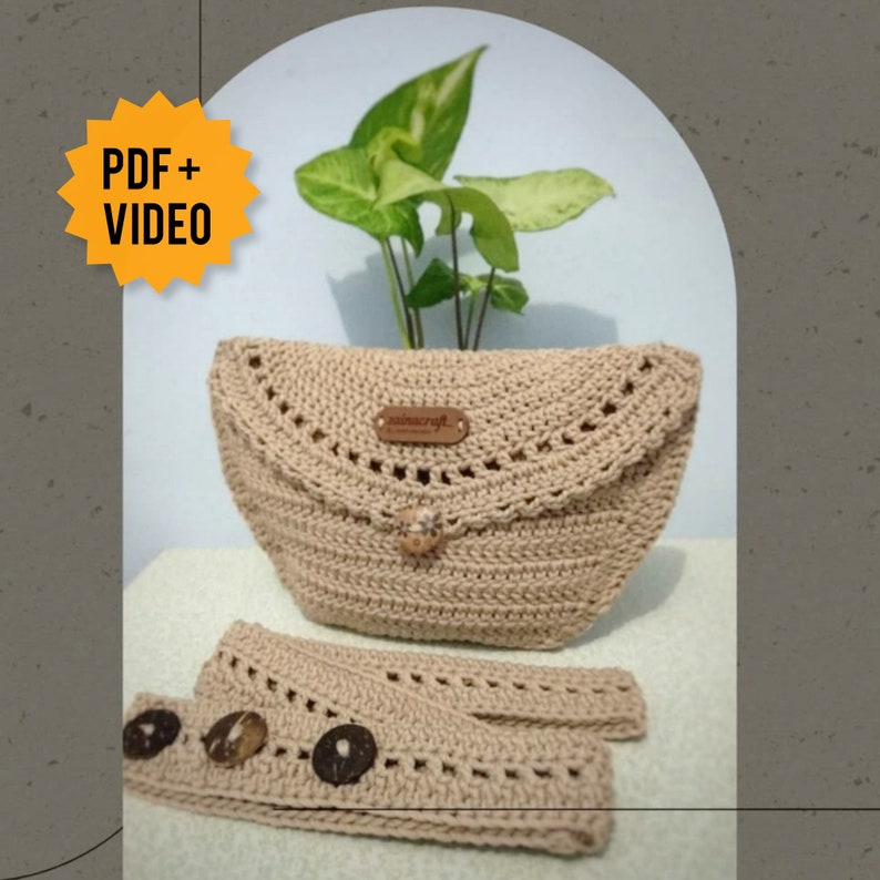 DIY Crochet Bag Pattern - VINTA Fanny Pack CROCHET- Easy Crochet Bag ...