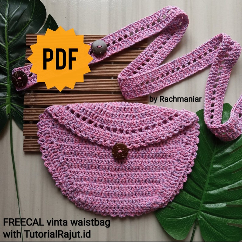DIY Crochet Bag Pattern - VINTA Fanny Pack CROCHET- Easy Crochet Bag ...