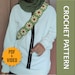 Pattern + Video Tutorial Crochet Bag Strap, Daisy Flower Charity Fanny ...