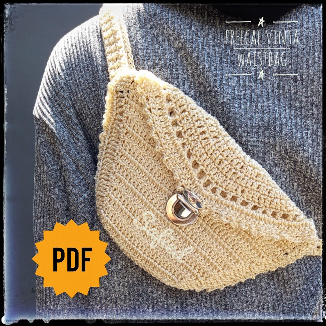 Patron de sac au crochet + tutoriel vidéo - SAC BANANE AU CROCHET VINTA ...