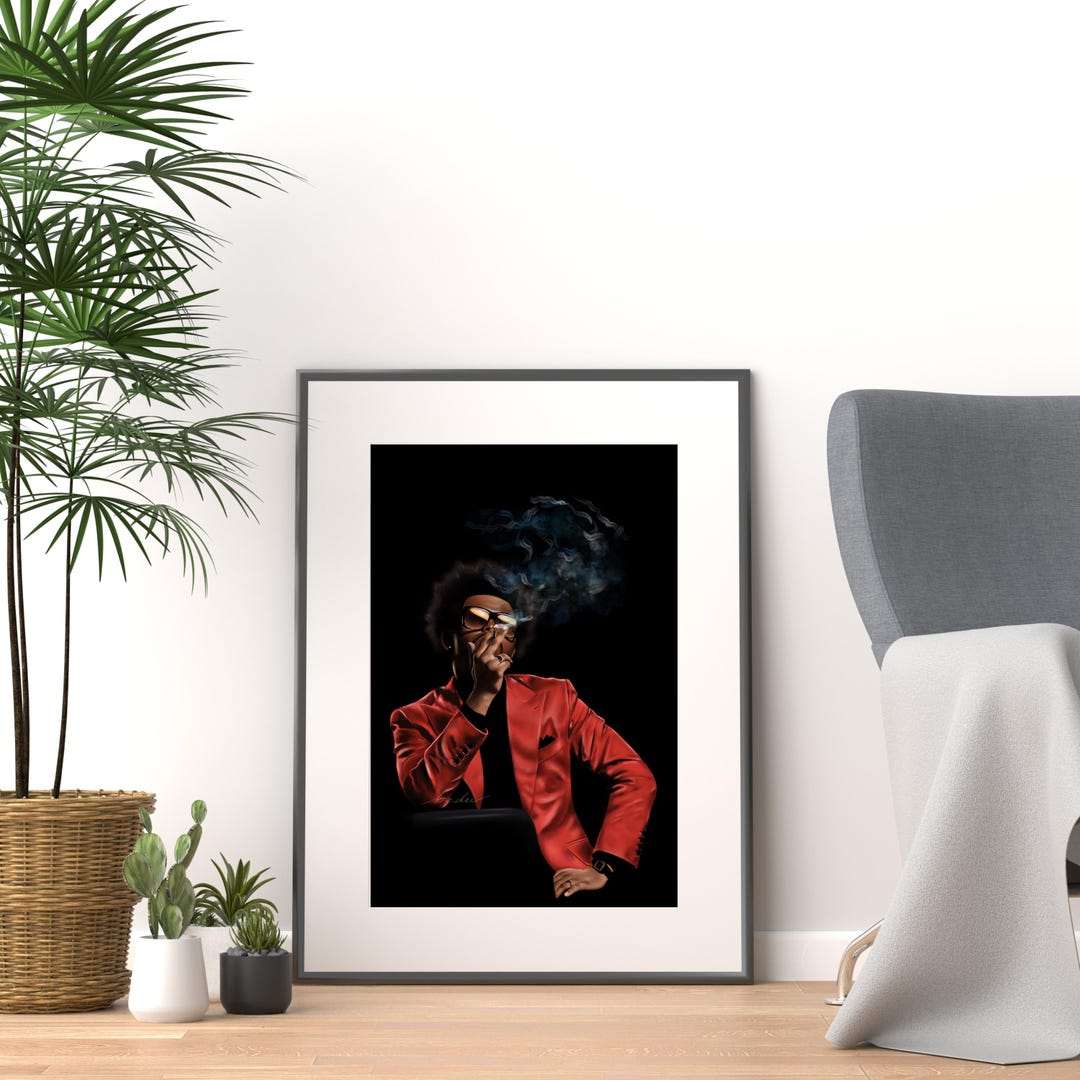 The Weeknd Art Print, the Weeknd Painting, the Weeknd Poster, the ...
