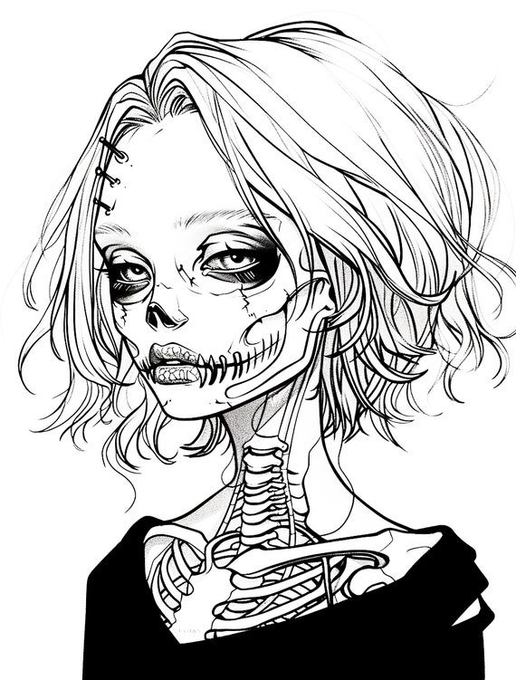 Girl Skeleton Drawing Tumblr