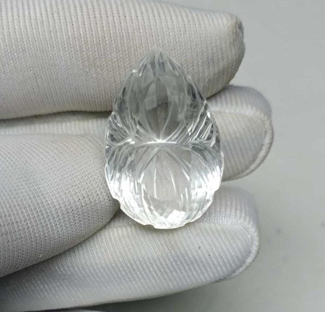 Faceted Crystal Laser Cut Stone, Beautiful Crystal Laser Cut Stone for ...