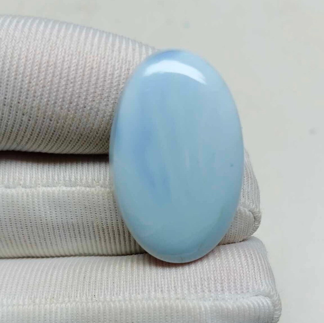 Blue Opal Cabochon, Beautiful Blue Opal Gemstone, Oval Gemstone, Blue ...