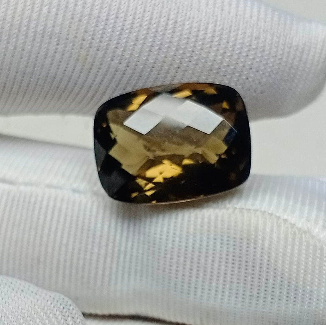 Smokey Quartz Cut Stone, Natural Smokey Quartz Faceted Stone for ...