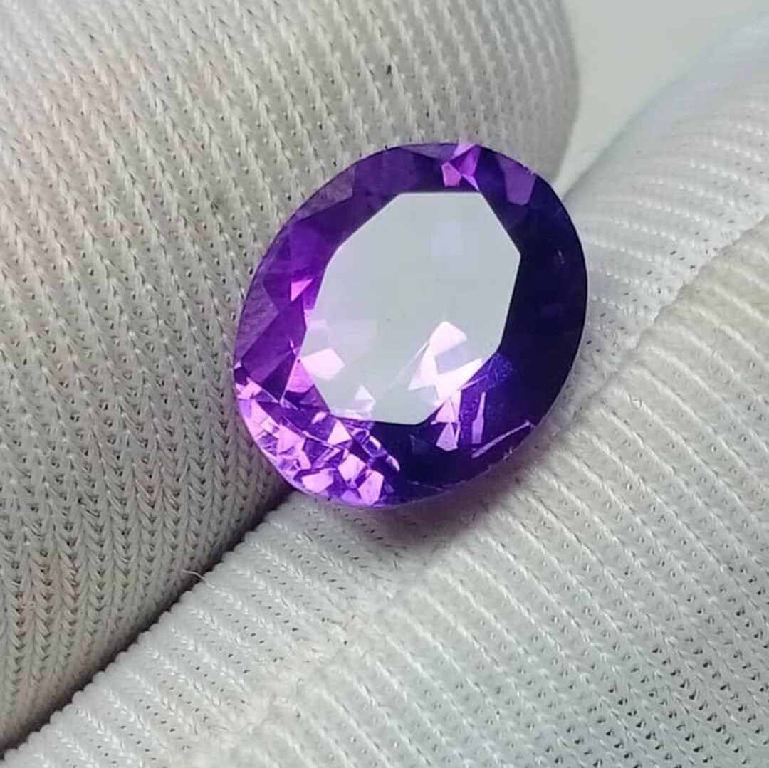 Rare !! Amethyst Faceted, Natural Amethyst Cut Stone, Oval Cut Stone ...