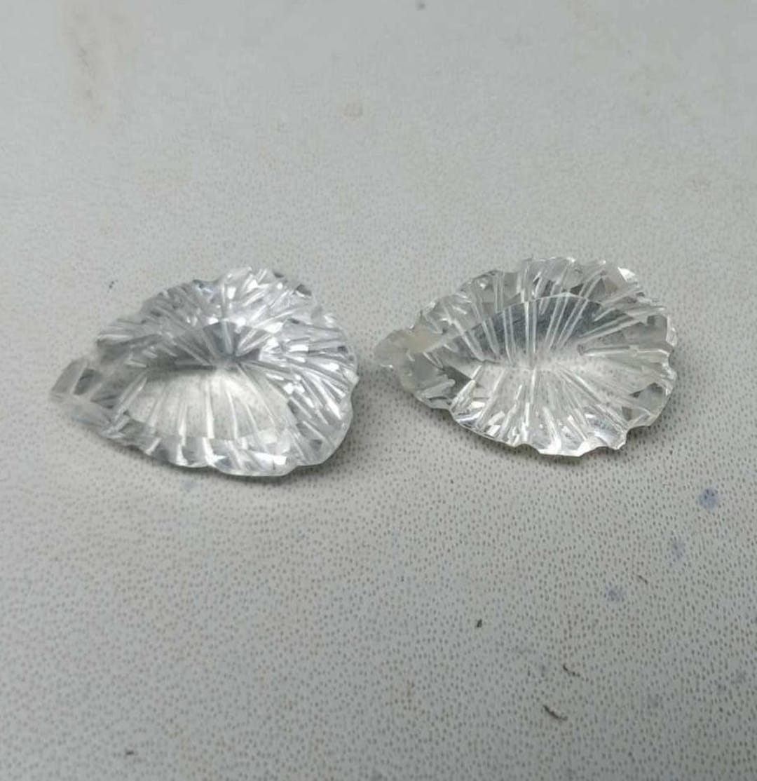 Pear Faceted Crystal Stone: Laser Cut Gem (16x11x7mm, 14.00 Cts) - Etsy
