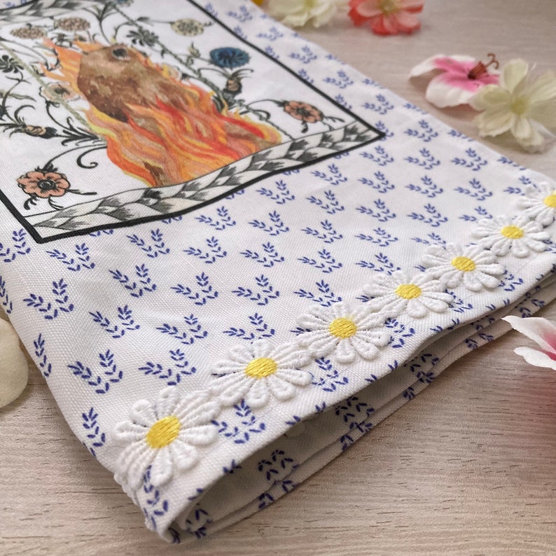 Midsommar Mural Folk Art Tea Towel - Etsy