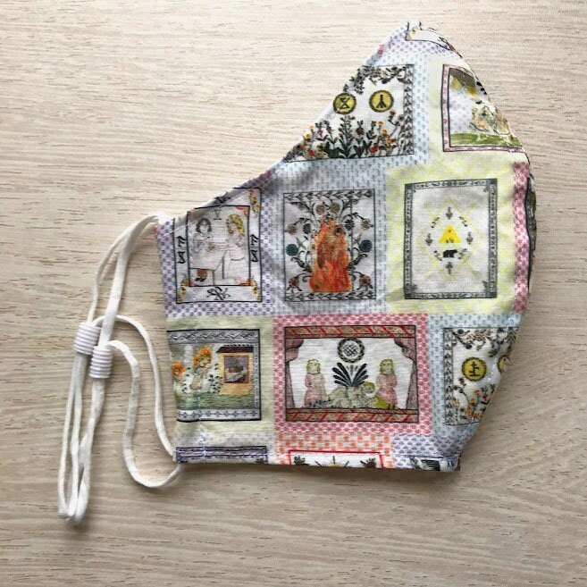 Midsommar Folk Art Cotton Face Mask | Etsy