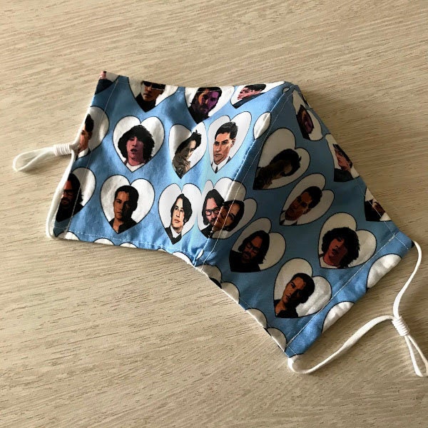 Love Keanu Cotton Face Mask - Etsy