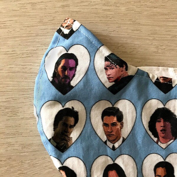 Love Keanu Cotton Face Mask - Etsy