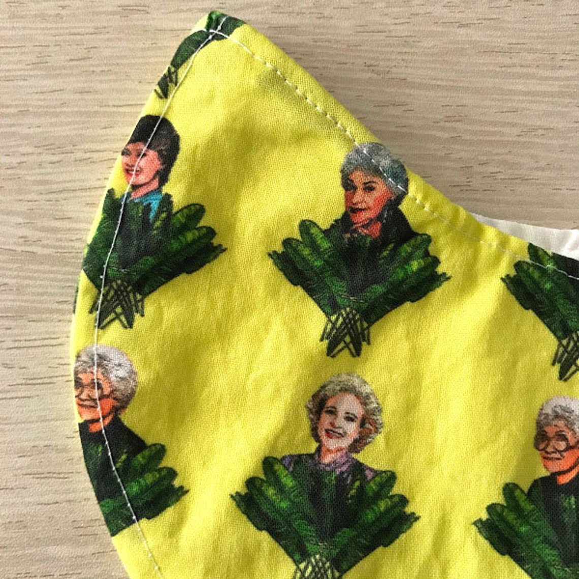 Gold Pals With Banana Leaves Cotton Face Mask - Etsy