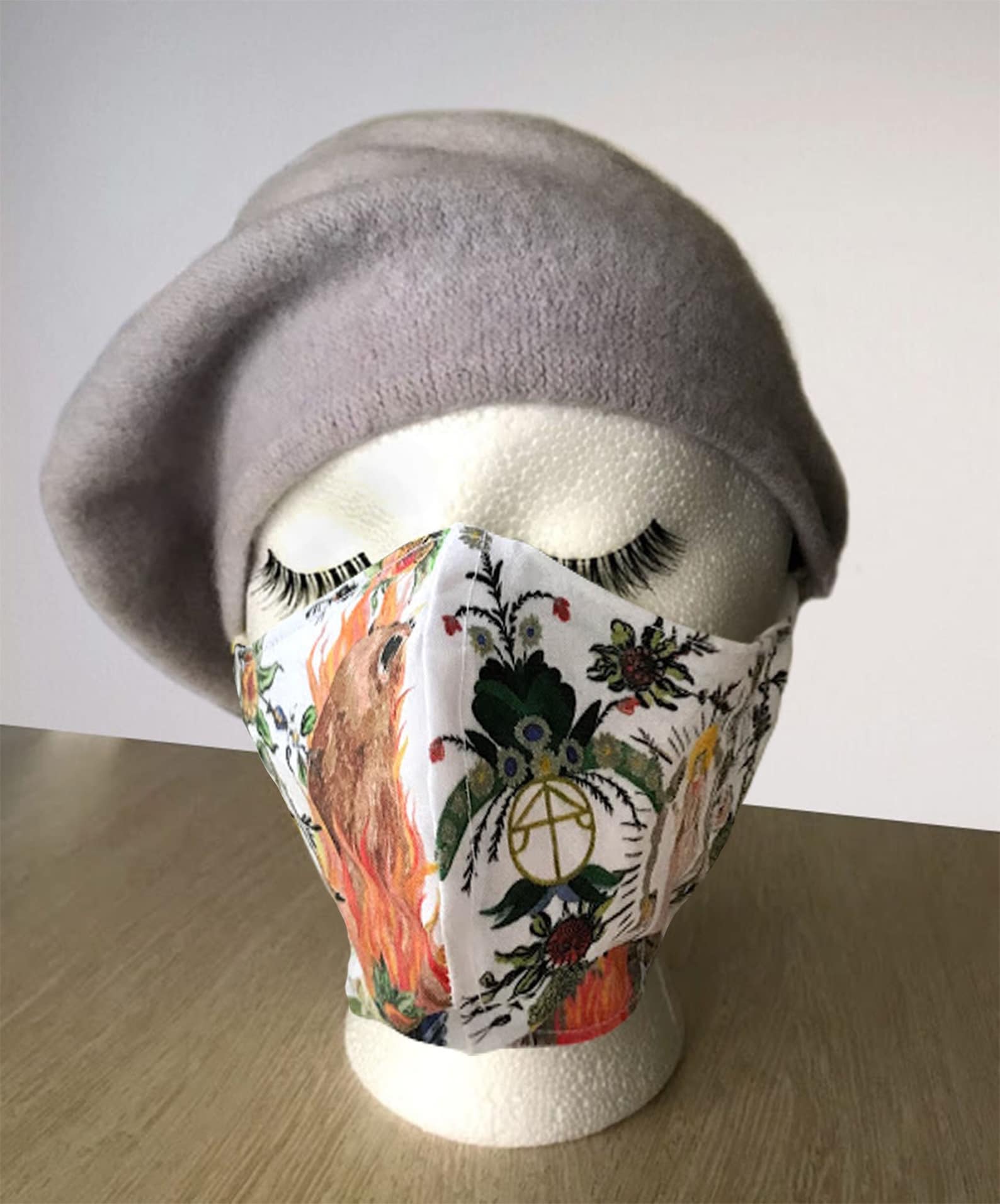 Midsommar Festival Folk Art Cotton Face Mask - Etsy