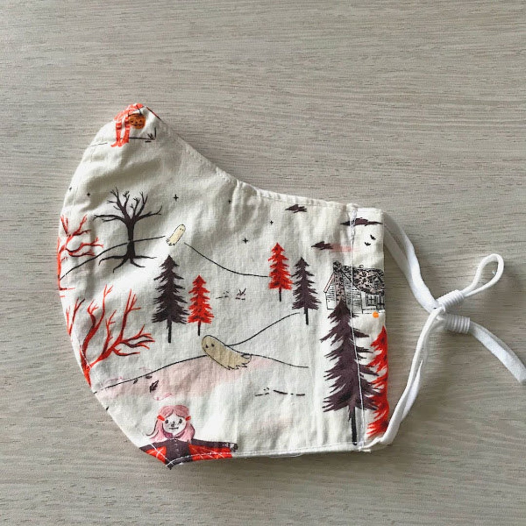 Spooky Town Face Mask - Etsy