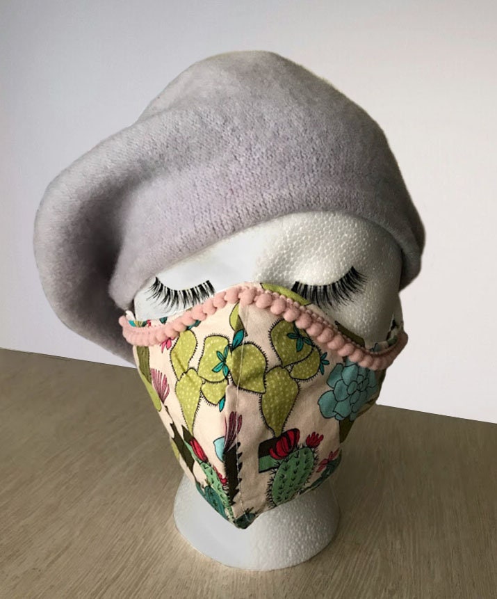 Cactus Fiesta Face Mask | Etsy