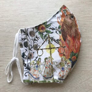 Midsommar Festival Folk Art Cotton Face Mask - Etsy