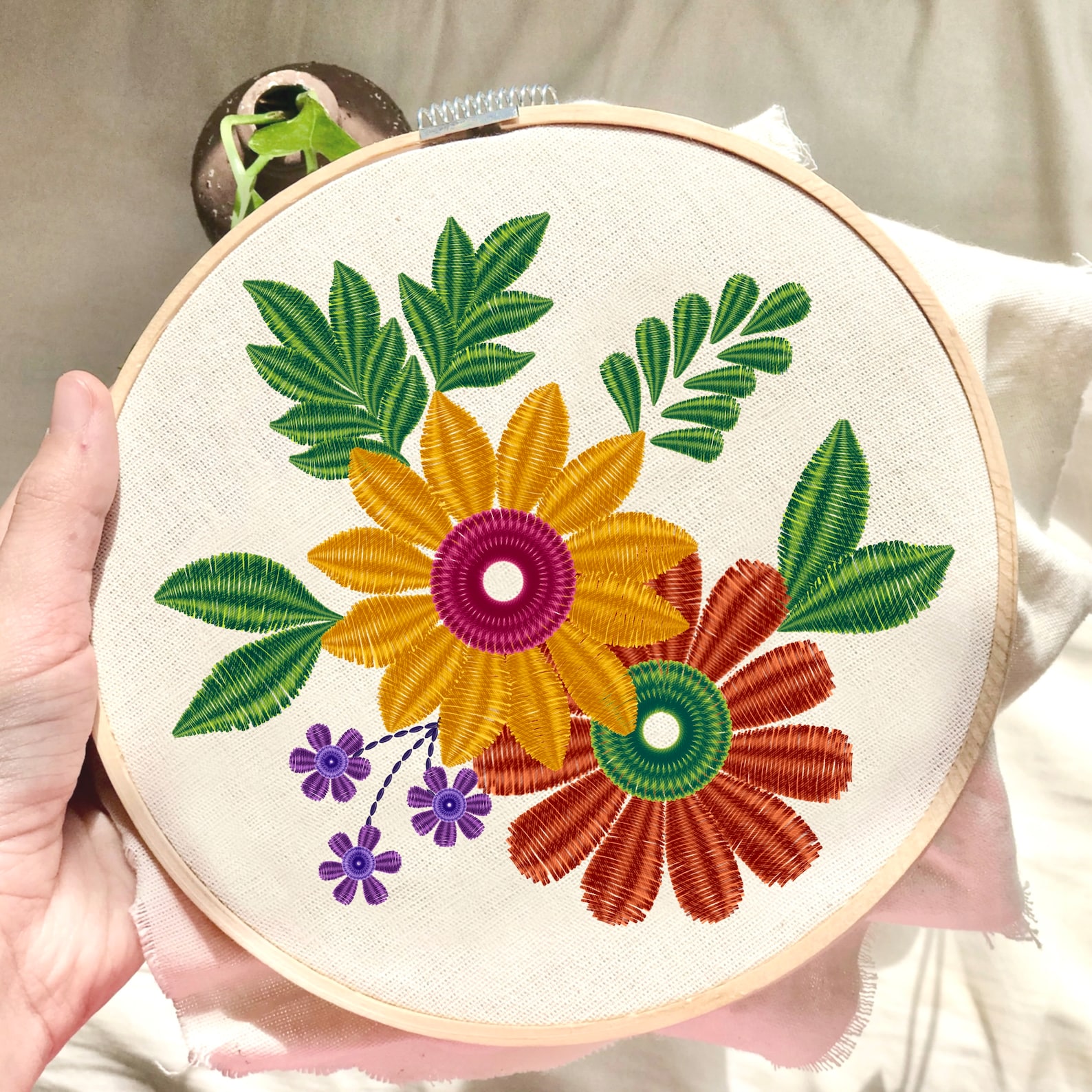 Procreate Embroidery Brushes: Dual Colour Stitch Effects (digital ...