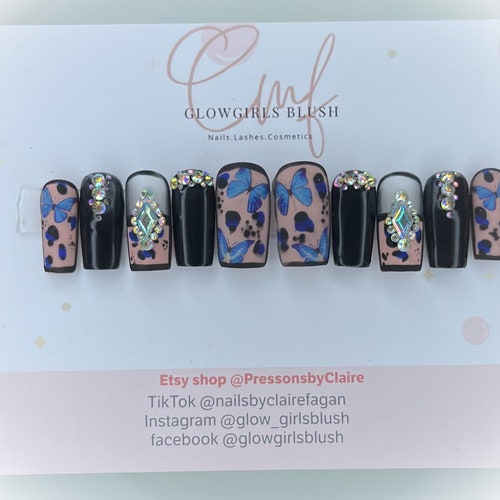 Ombré Press on Nails - Etsy
