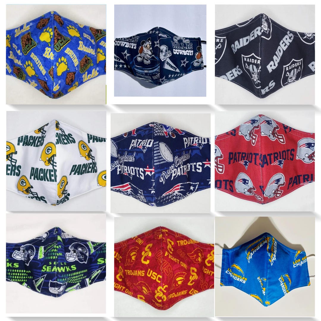 Sports Team Face Masks - Etsy