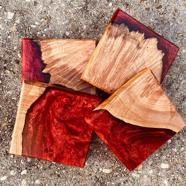 Epoxy Coasters - Etsy