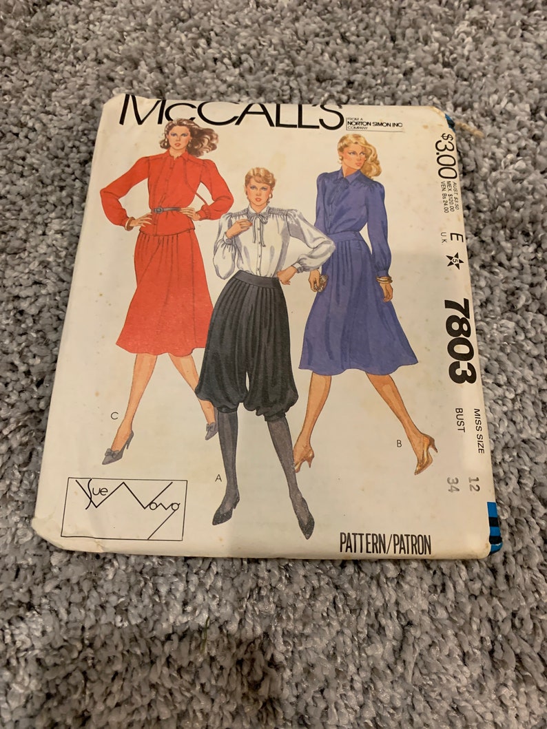 1980s Vintage Mccalls Patterns - Etsy